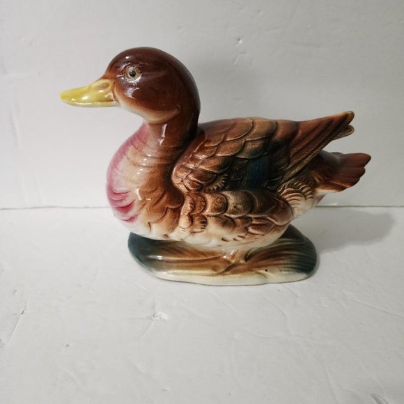 Accents | Vintage Ceramic Duck Figurine Made In Japan 6 Tall 9 Long ...